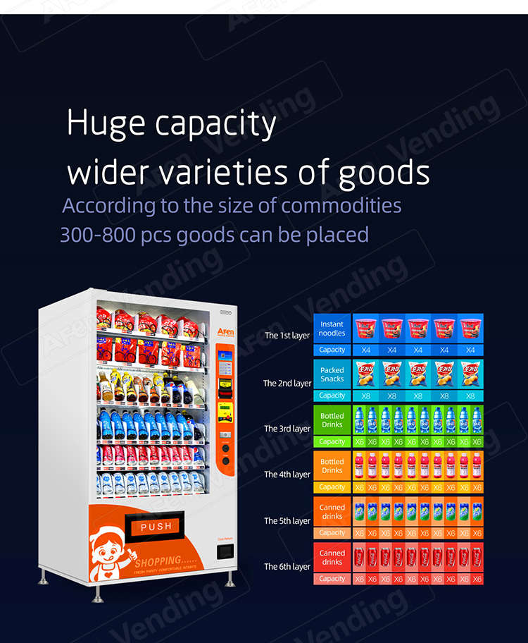 AF-60 Snack&Drink Combo Vending Machine, China AF-60 Snack&Drink Combo Vending Machine ...