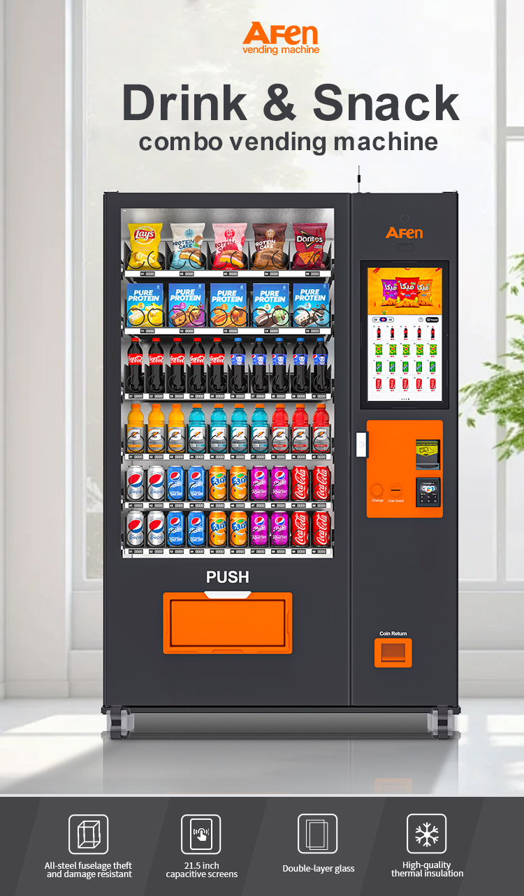 AFEN Hot Sale Refrigerated Automatic Drinks Snacks Combo Vending Machine, China AFEN Hot Sale ...